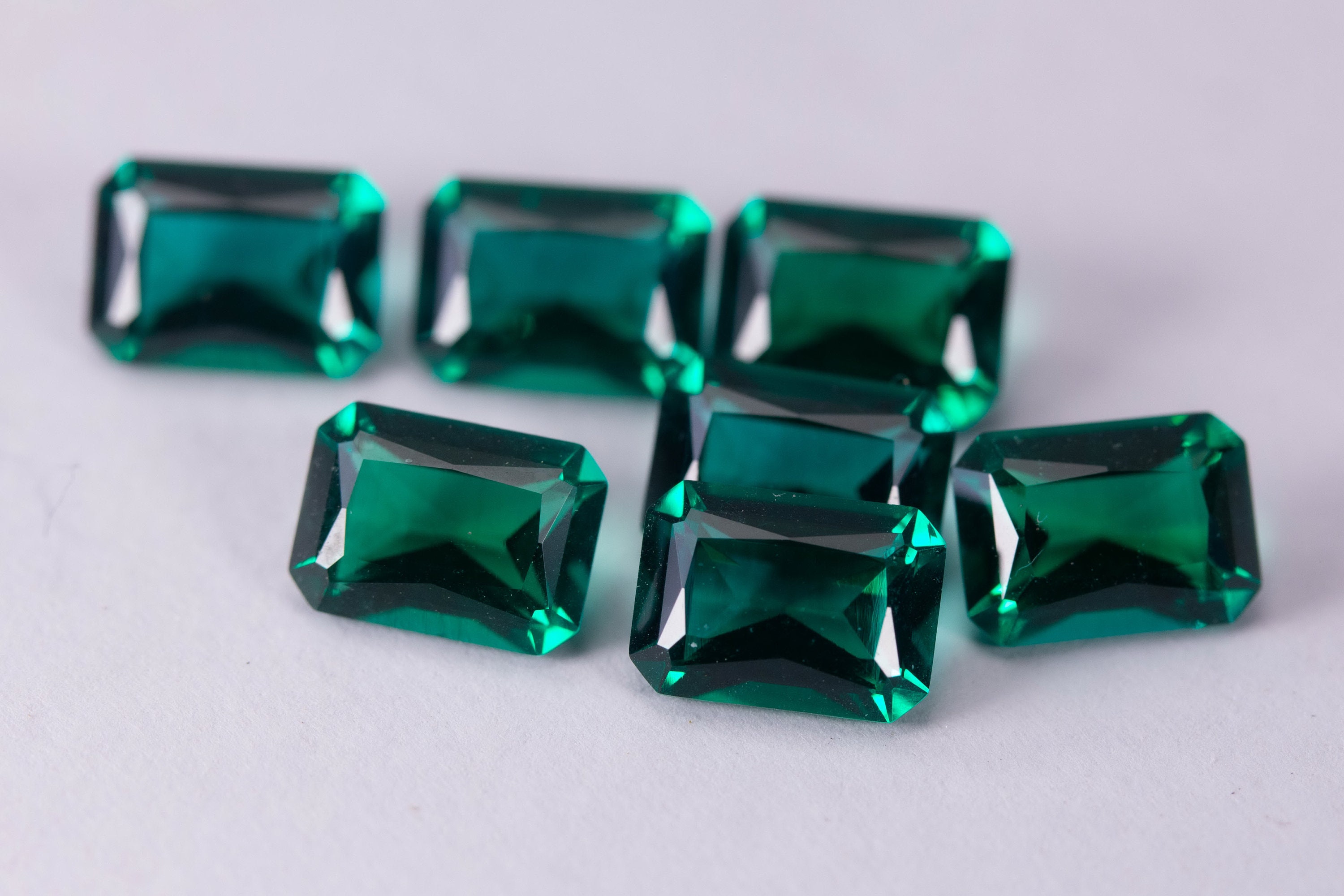 Lab Created Emerald Hydrothermal Emerald Emerald Shape - Etsy