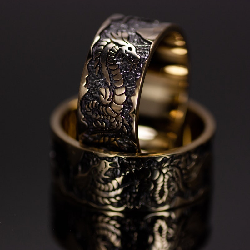 Dragon Wedding Ring - Etsy