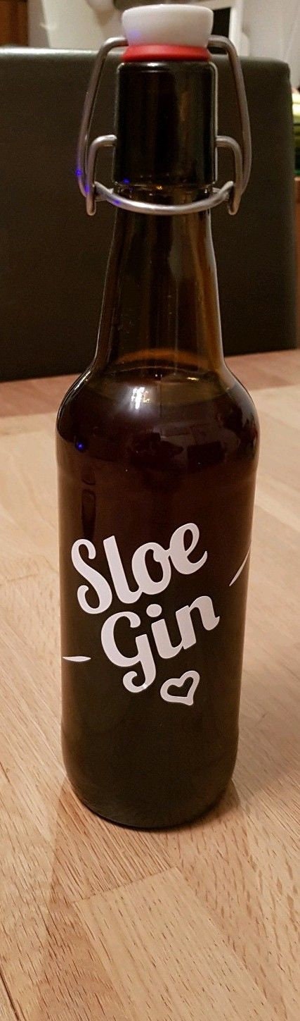 Sloe Gin Labels White Matt X 3 - Etsy UK