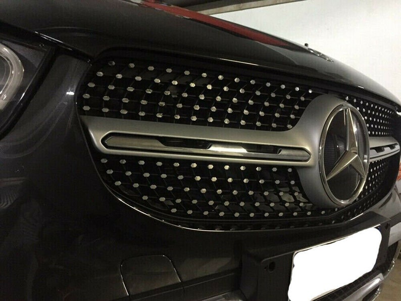 Mercedes Benz GLC 2019 C253 Front Grille Chrome Silver Stickers/decals ...