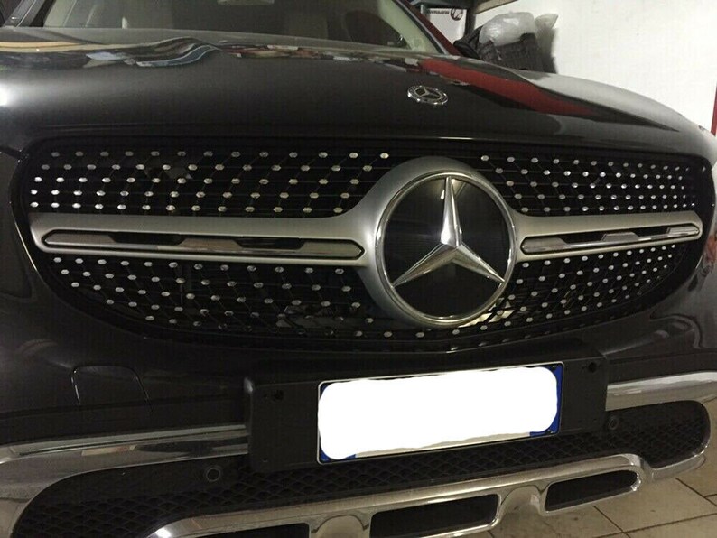 Mercedes Benz GLC 2019 C253 Front Grille Chrome Silver Stickers/decals ...