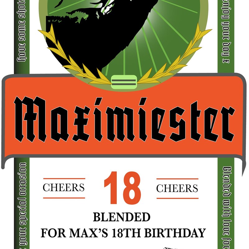 Jagermeister Label - Etsy
