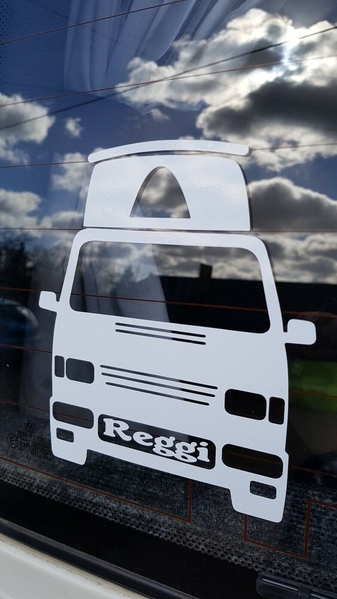 Personalised Customised VW Volkswagen Campervan T4 T5 POP TOP Vinyl ...