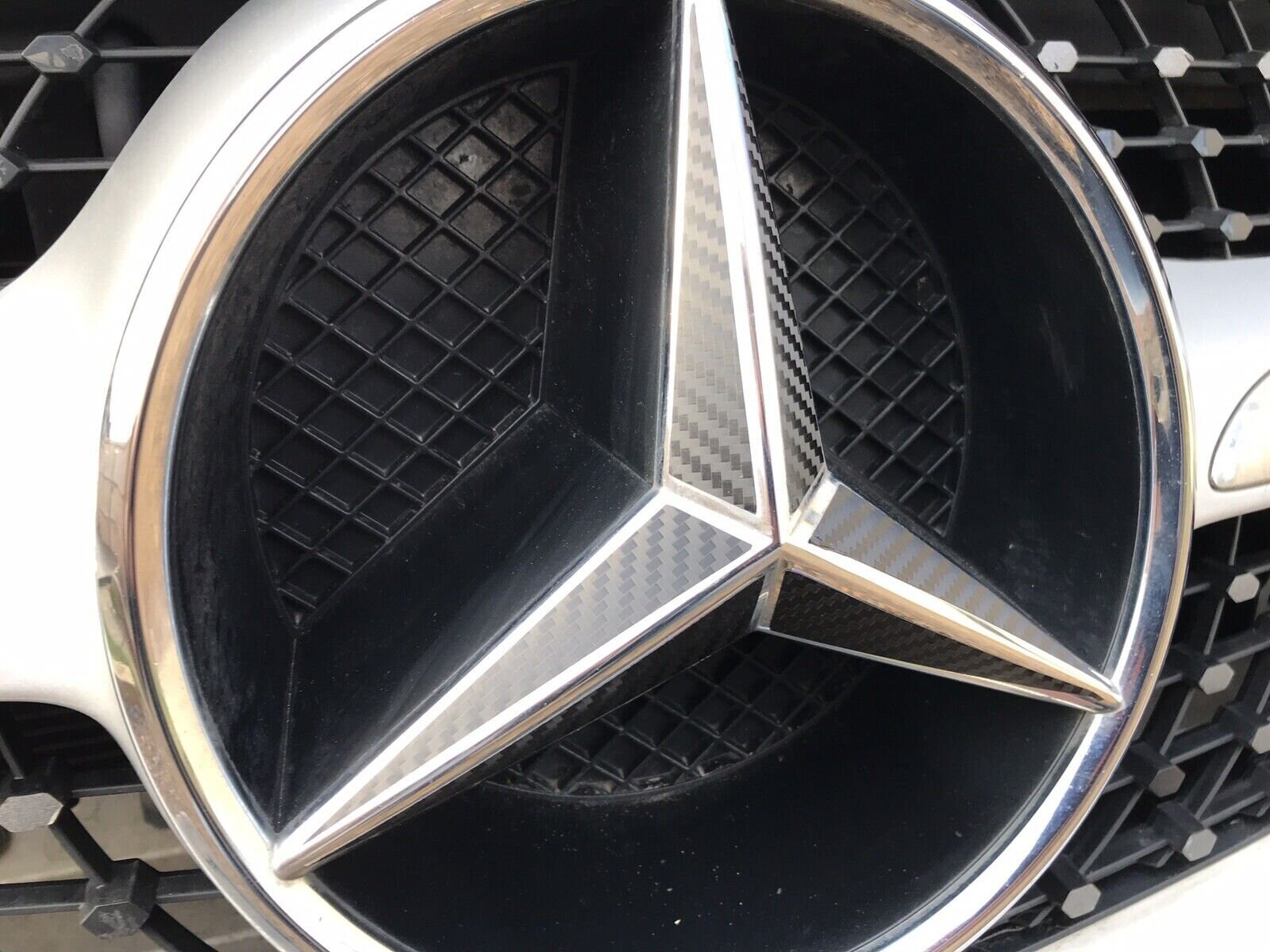 Mercedes Benz A,C,B,GLA,GLK,CLA Class Carbon Fibre Look Front Grille ...