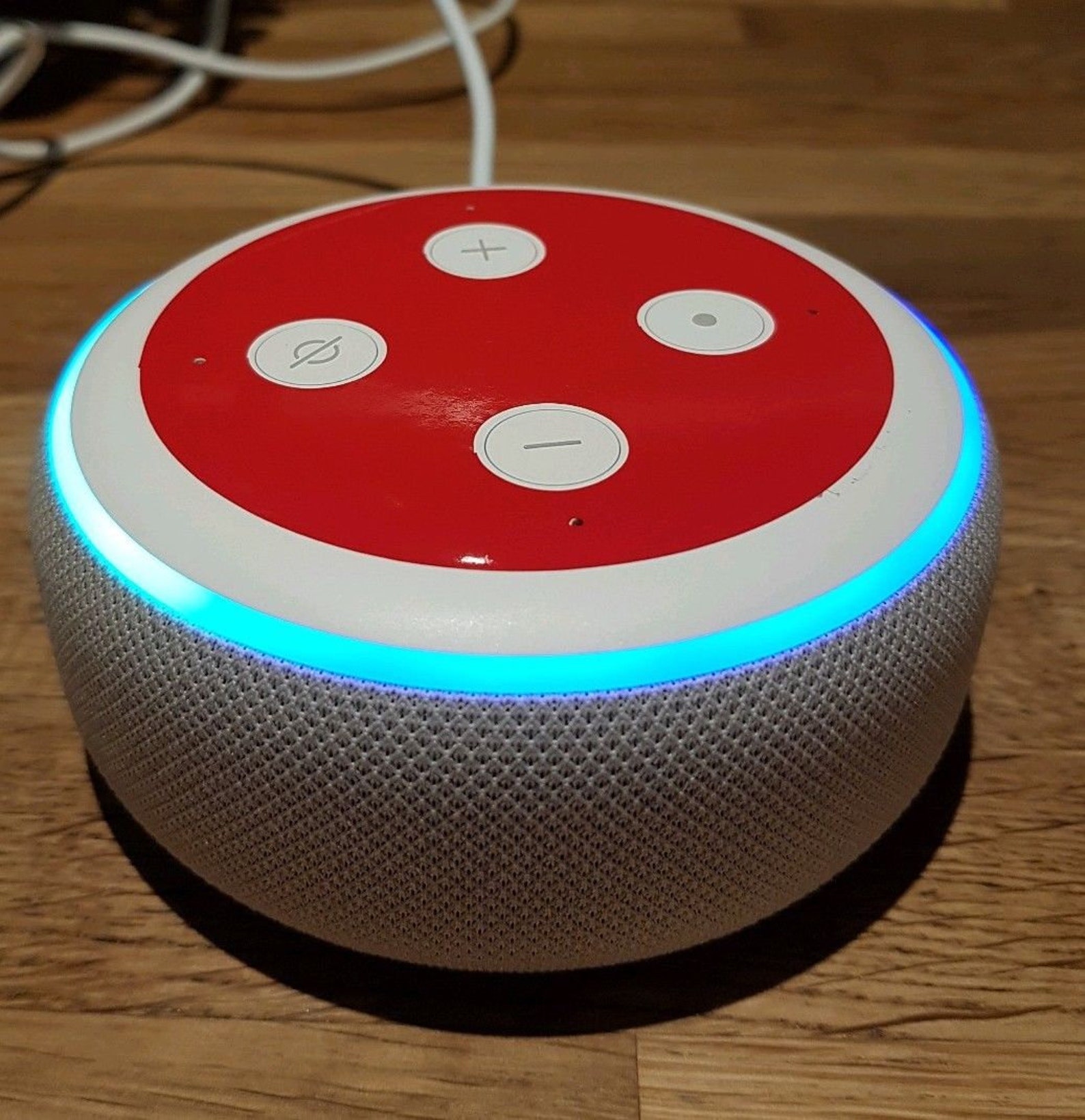 Amazon Echo Dot Vinyl Sticker Cover Red - Etsy