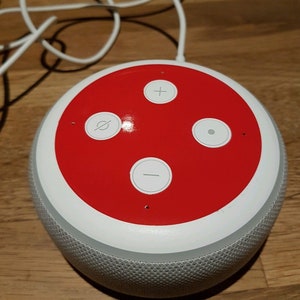 Amazon Echo Dot Vinyl Sticker Cover Red - Etsy