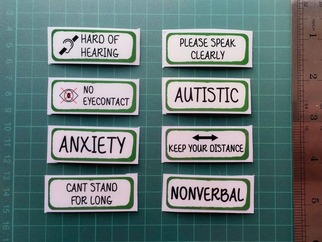 Support Stickers | Special Needs Sticker | Autistic Anxiety Hard of ...
