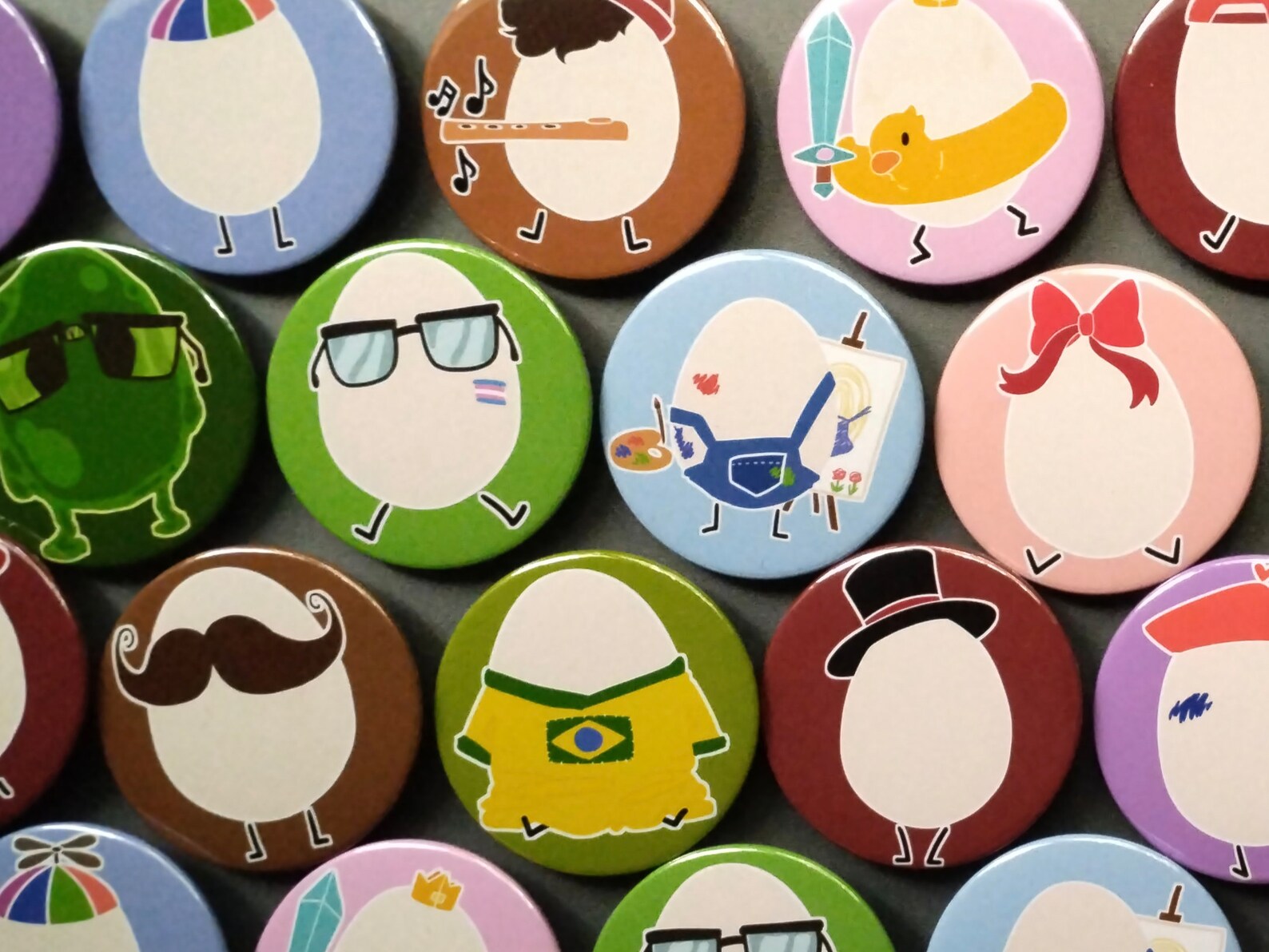 QSMP Egg Pins Quesadilla SMP Badge Set - Etsy