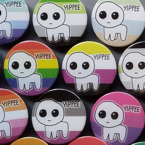 TBH Creature Autism Creature LBGTQ Pride Pin Button - Etsy Canada