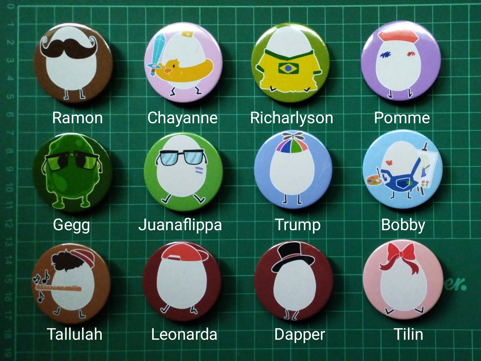 QSMP Egg Pins Quesadilla SMP Badge Set - Etsy