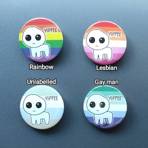 Pride Yippee Pins | Yippee Tbh Creature Pin Badges | LGBTQ Autism ...