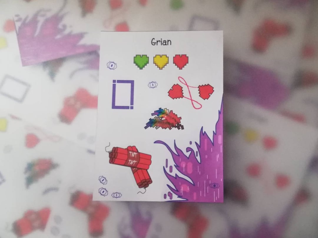 Grian Sticker Sheet Hermitcraft Stickers - Etsy