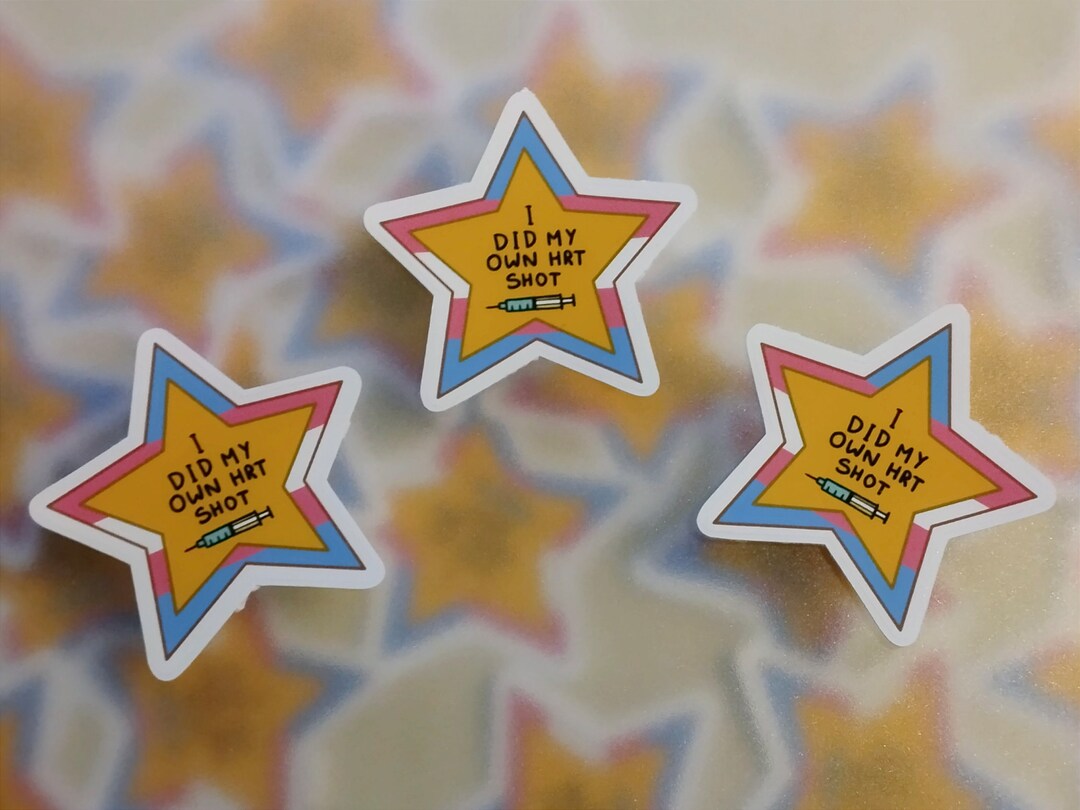 Trans Sticker HRT Stickers Ftm Mtf Hormone Replacement Therapy Print - Etsy