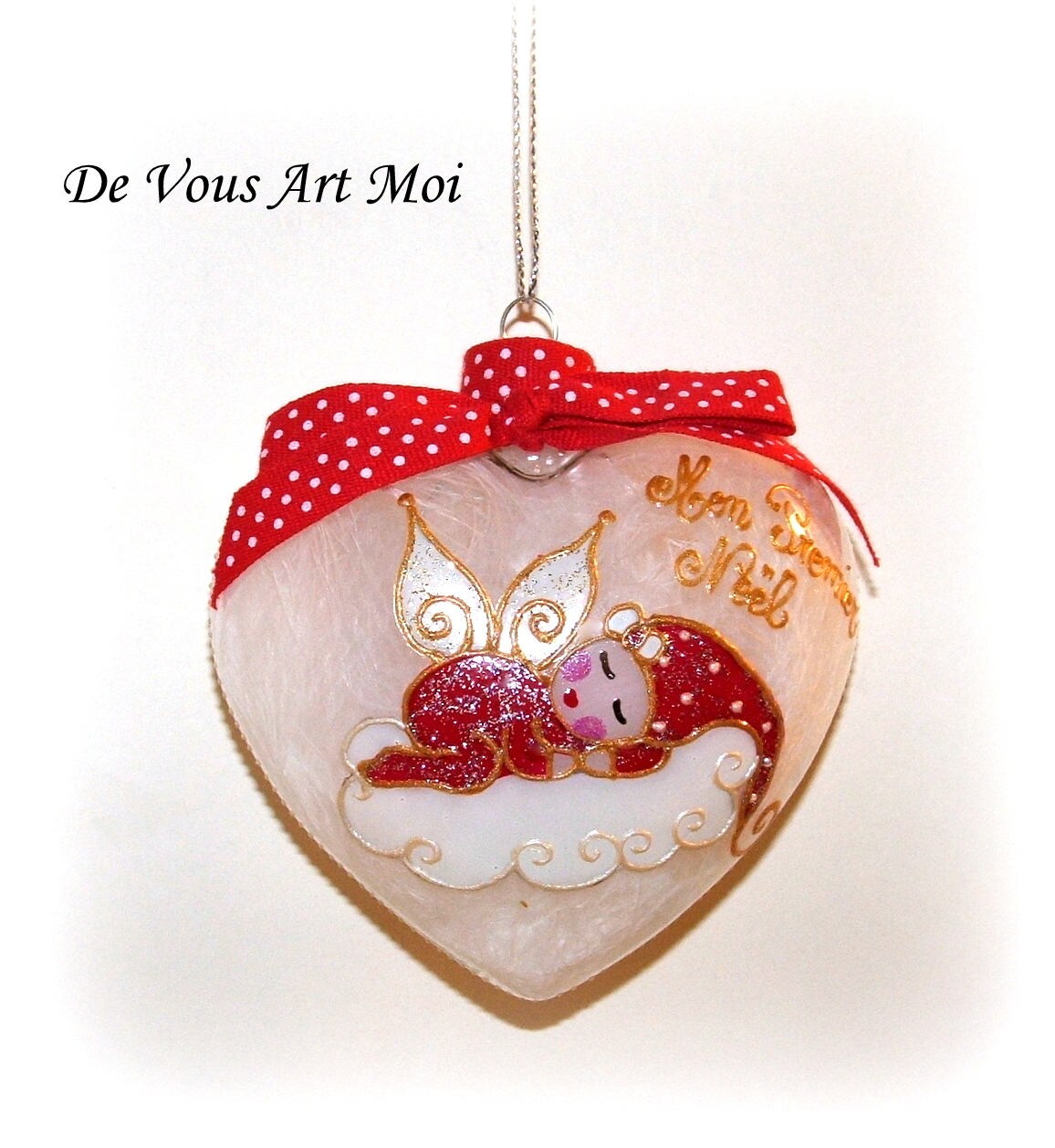 My first Christmas personalized baby heart My first Christmas glass ...