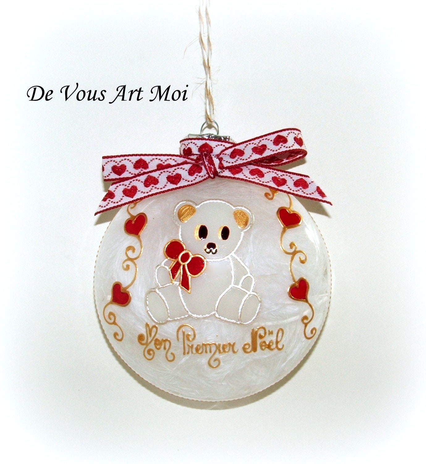 My first Christmas ball, large 10cm personalised ball Kids Christmas ...