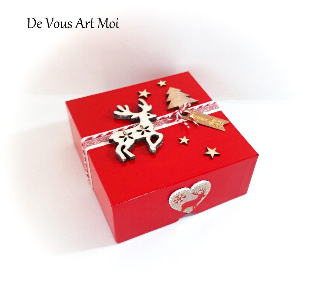 Christmas Theme Box Set Original Christmas Eve Gift Box Handmade Craft ...