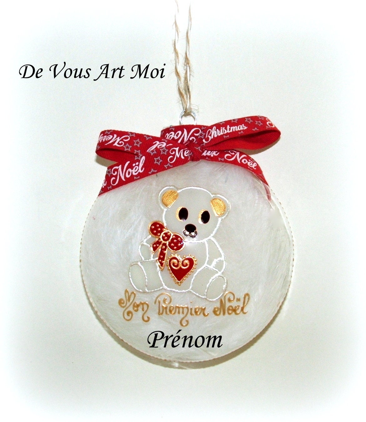 My first Christmas ball, large 10cm personalised ball Kids Christmas ...