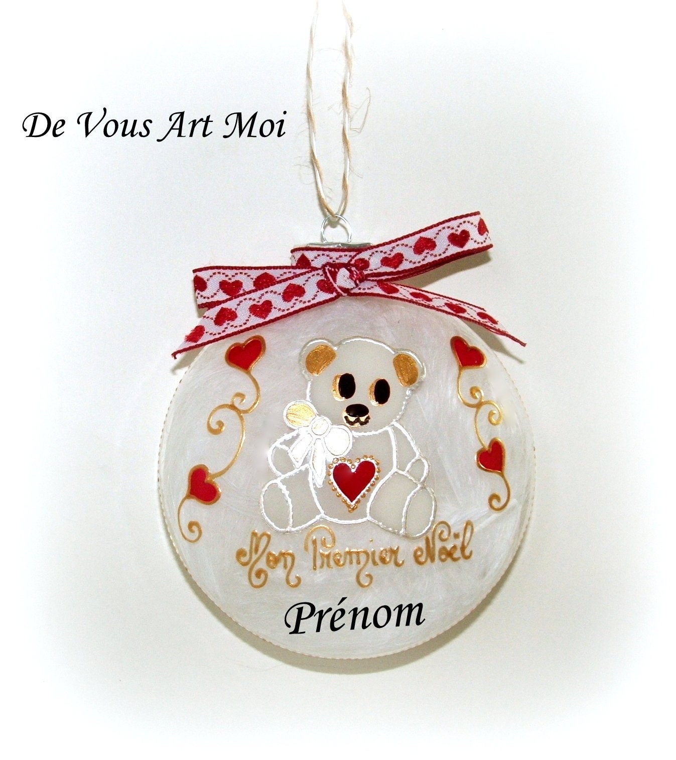 My first Christmas ball, large 10cm personalised ball Kids Christmas ...