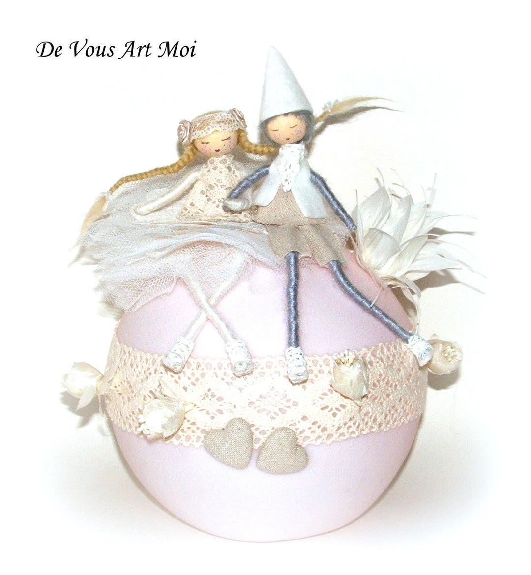 Elf Lamp Wool Lace, Handmade, Night Light With Color Variation ...