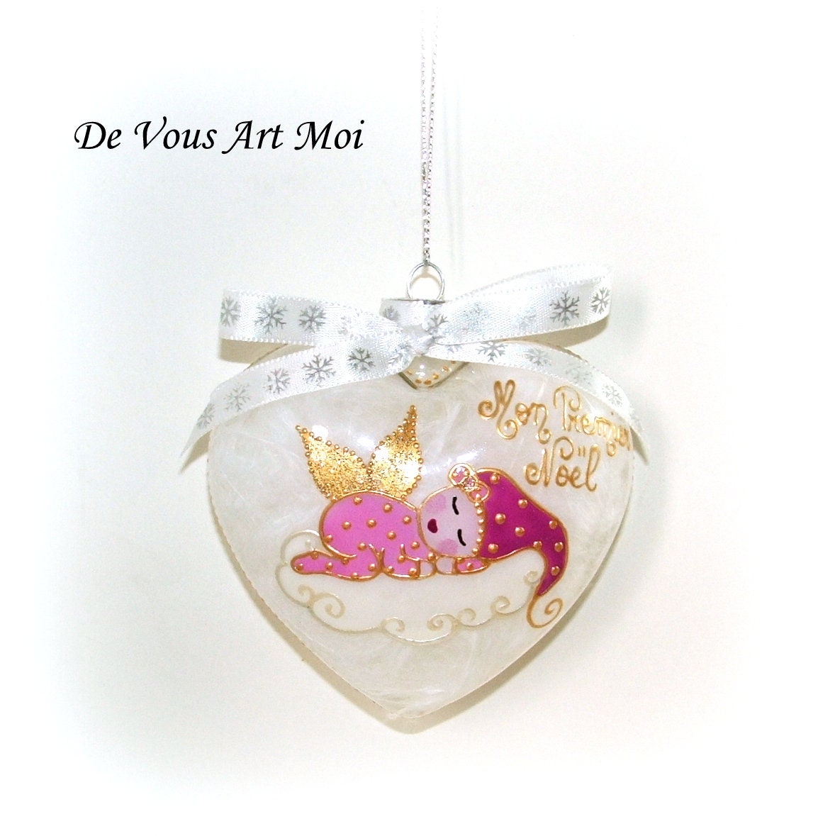 My first Christmas, 10cm-ball, ball personalized Christmas, baby ...
