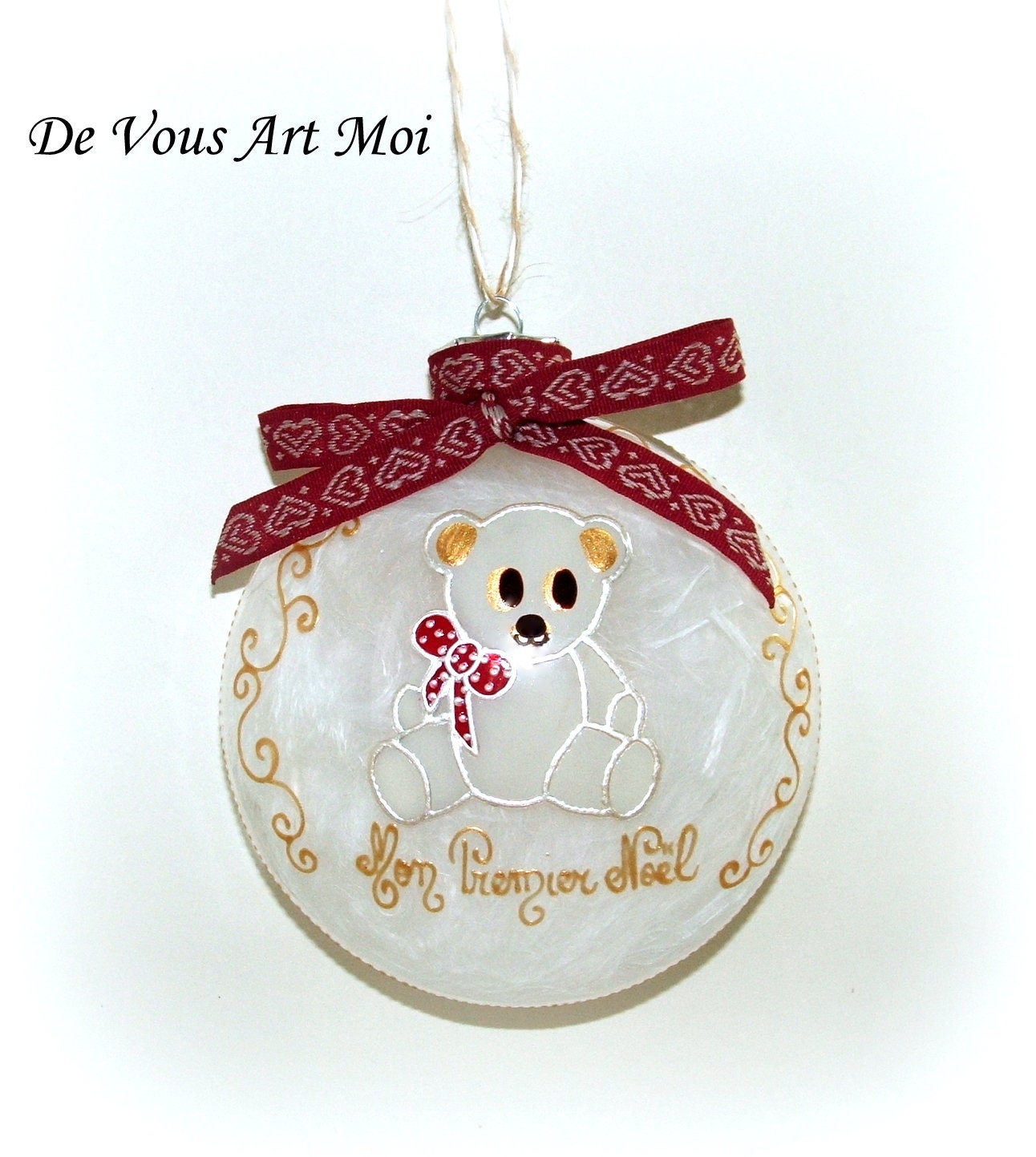 My first Christmas ball, large 10cm personalised ball Kids Christmas ...