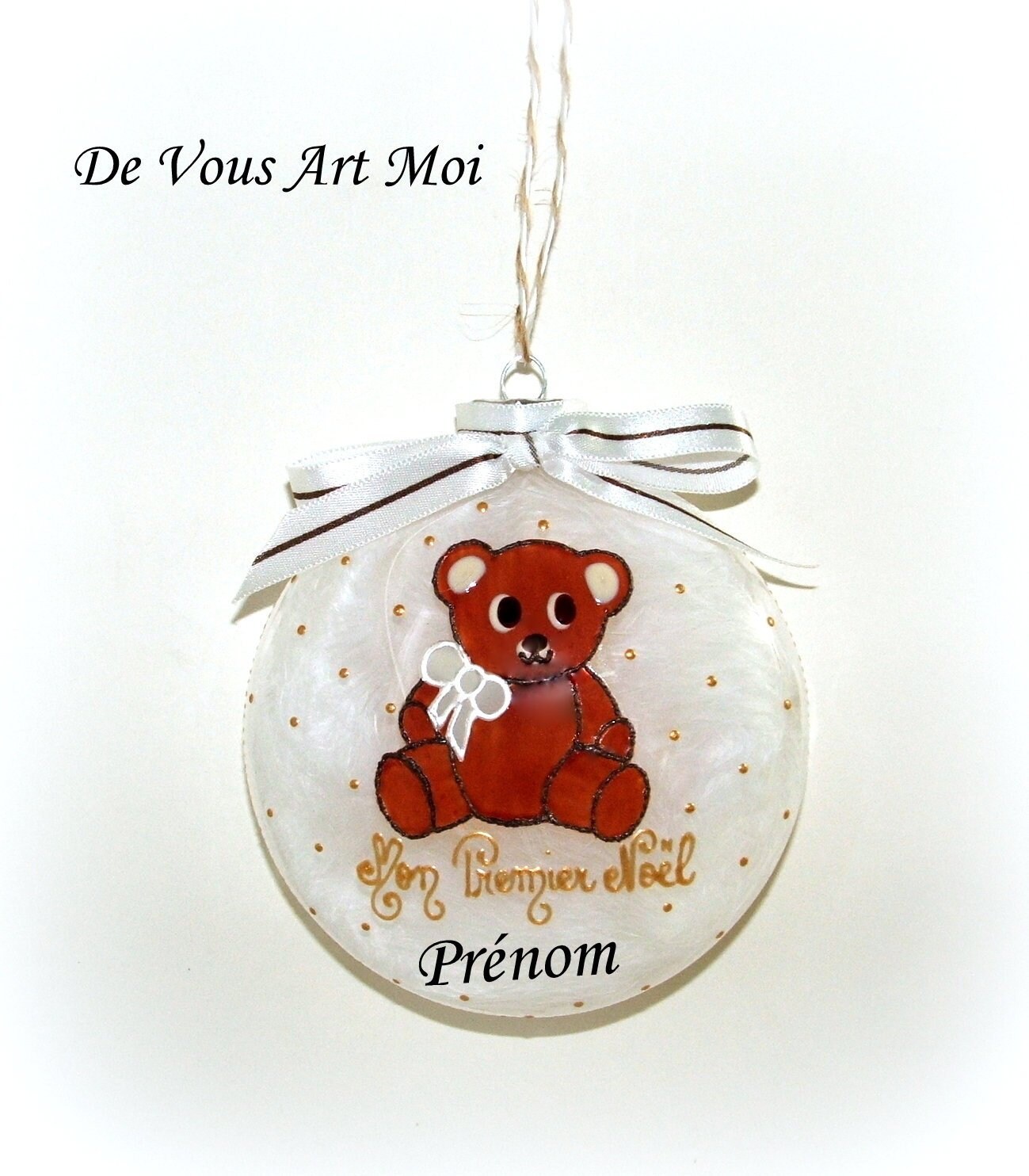 My first Christmas ball, large 10cm personalised ball Kids Christmas ...