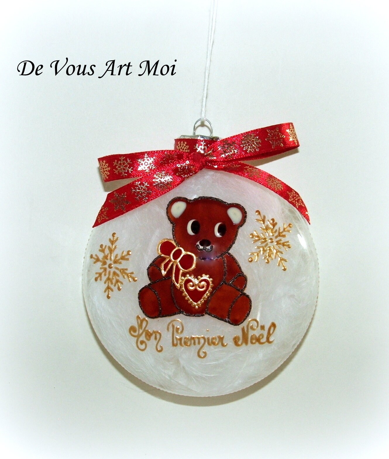 My first Christmas ball, large 10cm personalised ball Kids Christmas ...