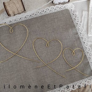 Coeur en fil de fer pour décoration murale. Déco en fil de fer ...