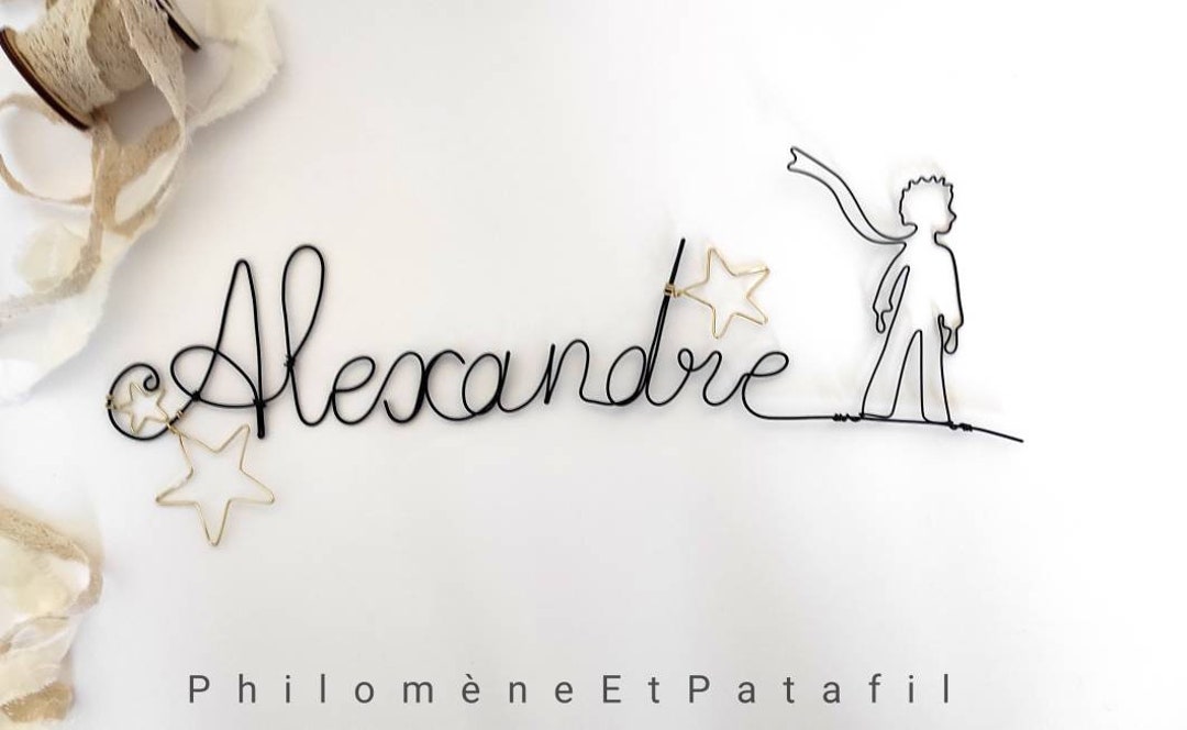 Customizable Wire First Name, Wall Decoration for Children's Room ...
