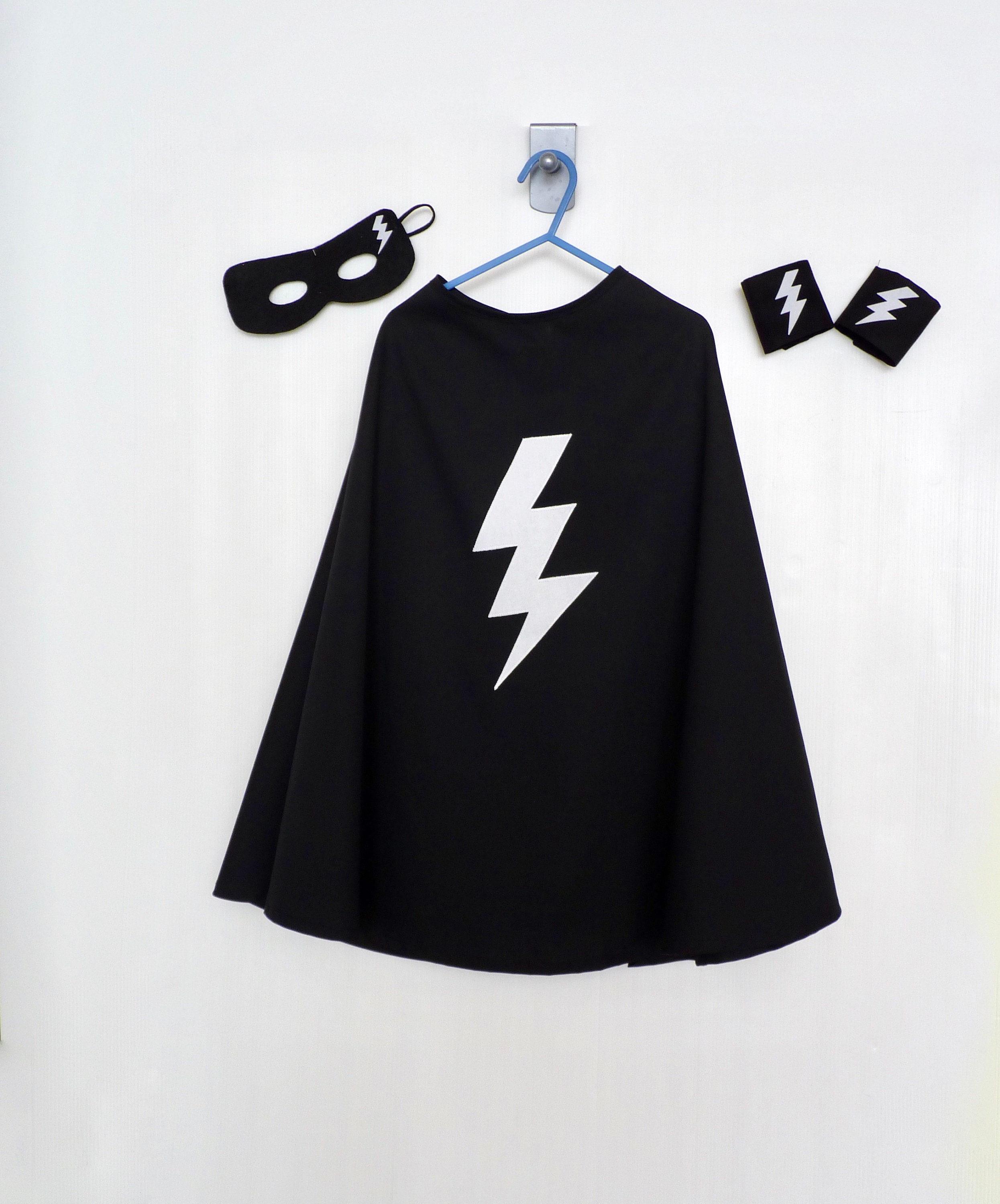 Superhero cape flash black cape child superhero costume | Etsy