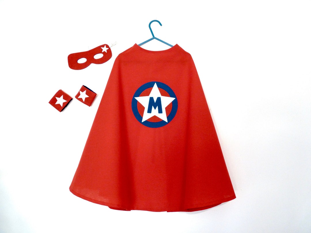 Custom Red Super Hero Cape, Superhero Costume, Children's Super Heroes ...