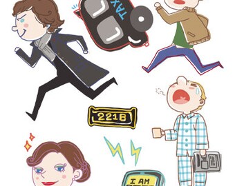 Sherlock Bbc Sticker - Etsy
