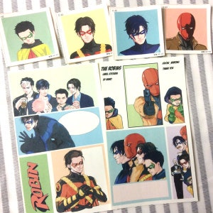 The Robins Label Stickers Set - Etsy