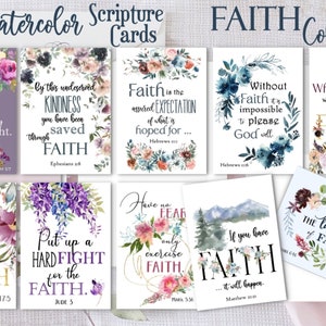 Scripture Cards FAITH Collection | Etsy