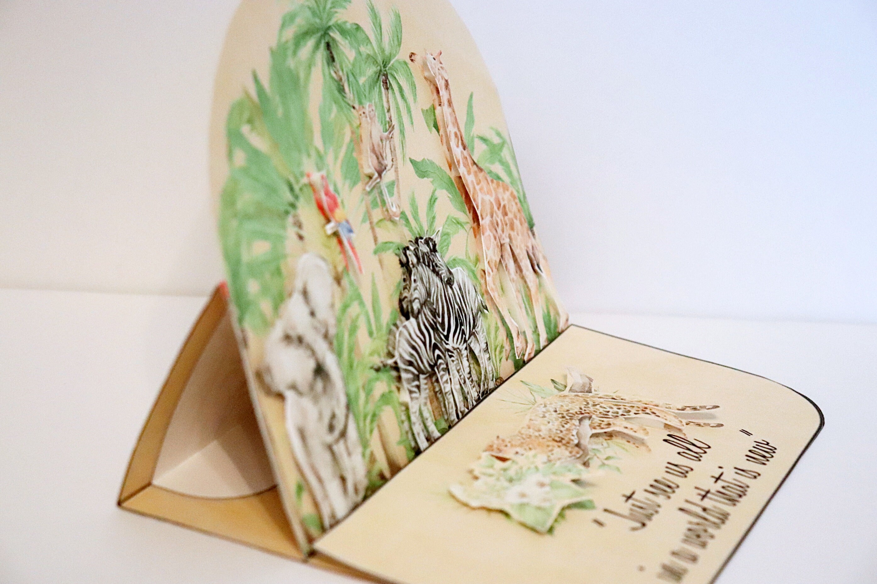 Jungle Easel Cards - Etsy