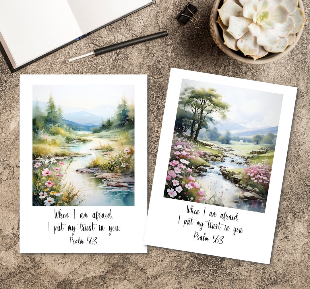 2024 Yeartext Peaceful Scenery Cards - Etsy
