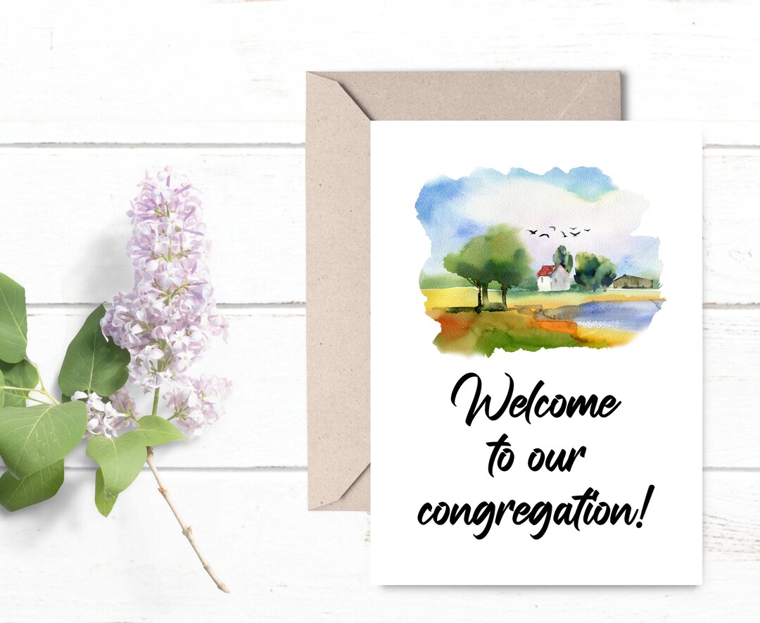 Welcome to Our Congregation Cards - Etsy