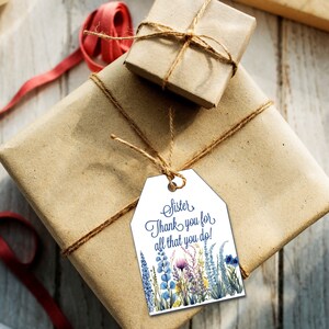 Sisters' Appreciation Gift Labels and Tags - Etsy