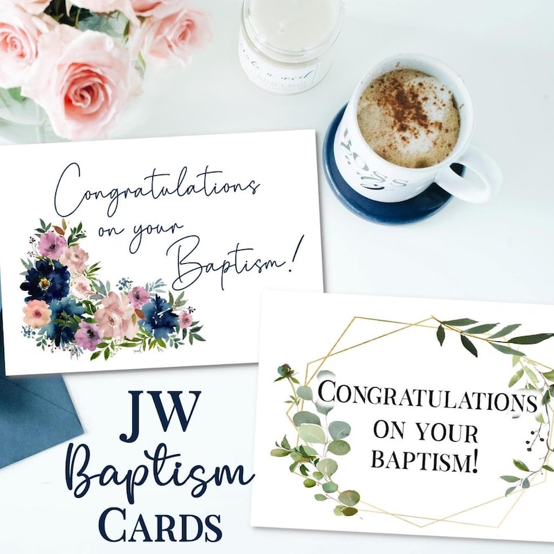 Baptism Card Jw - Etsy