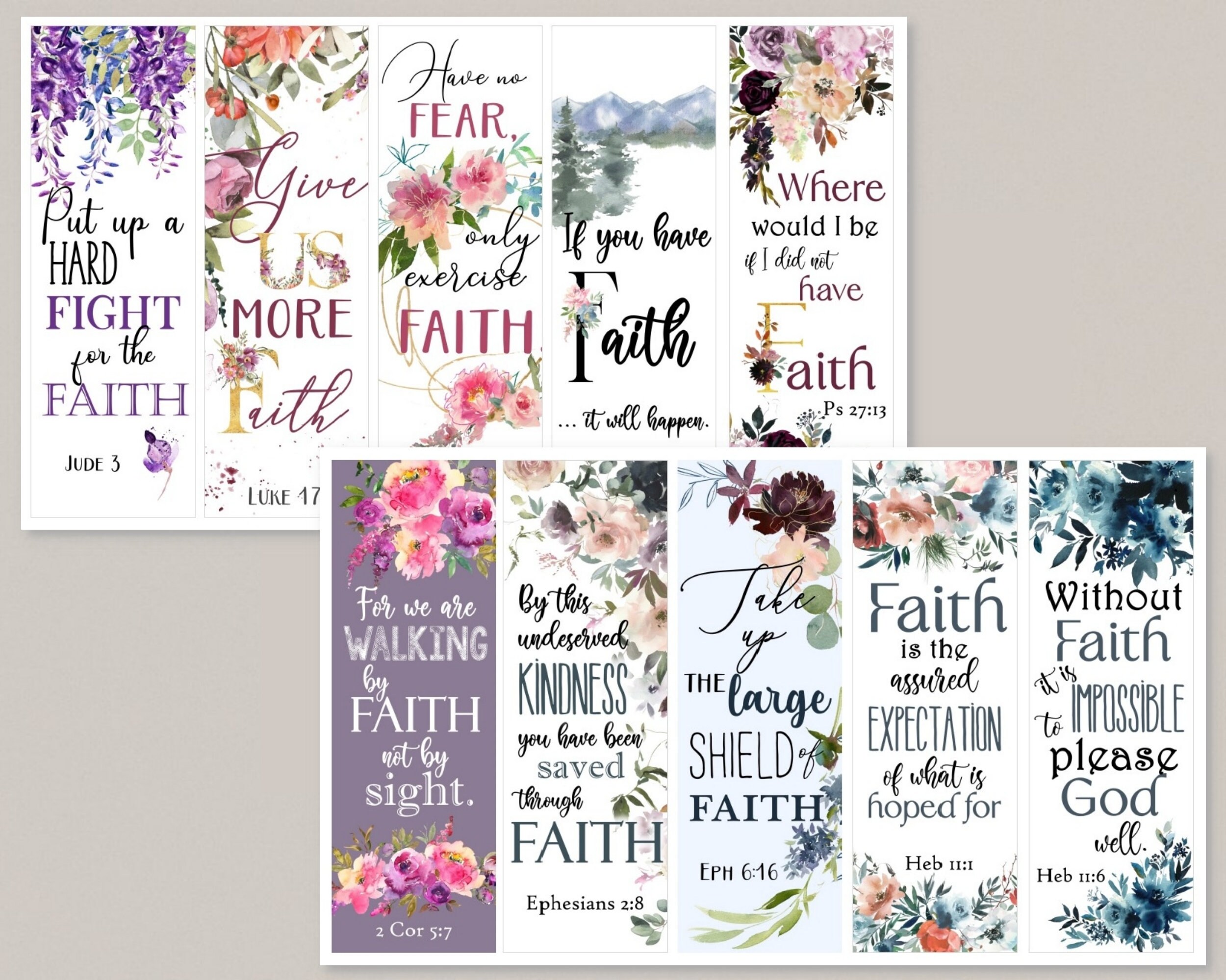 Scripture Cards FAITH Collection - Etsy