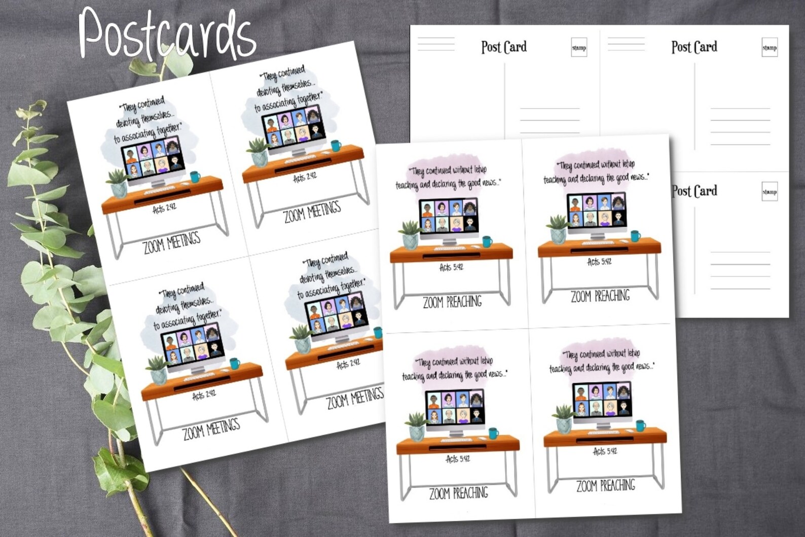 JW Zoom Cards - Etsy