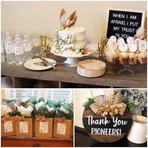 Pioneer Party Printables - Rust & Green Floral - Etsy