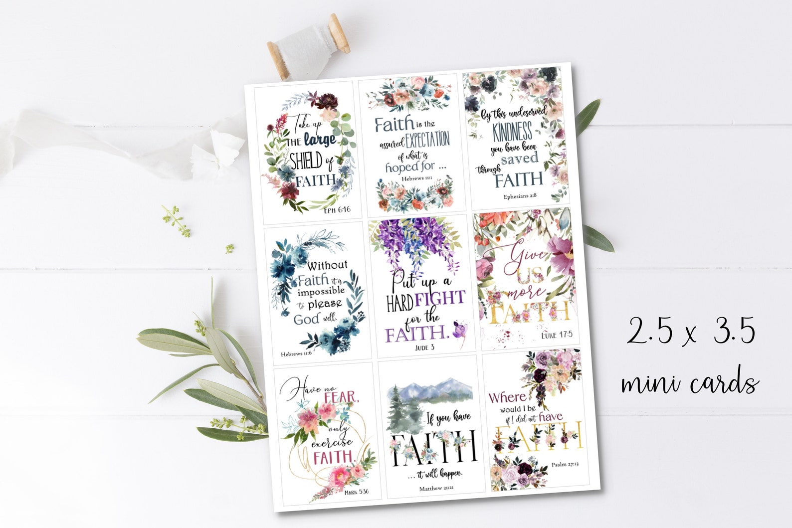 Scripture Cards FAITH Collection - Etsy