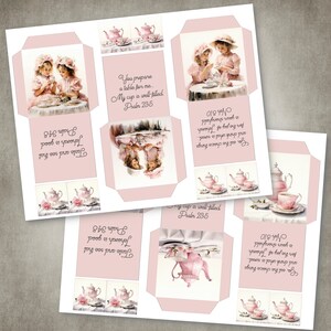 Vintage Tea Party Scripture Cards & Prints - Etsy