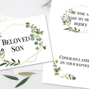 Baptism Congratulations Cards - Etsy