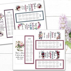2025 Spanish Yeartext Floral Collection Cards and Prints - Etsy