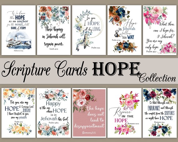 Scripture Cards Hope Collection - Etsy