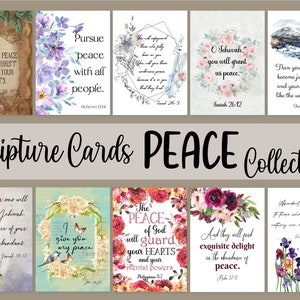 Scripture Cards PEACE Collection - Etsy