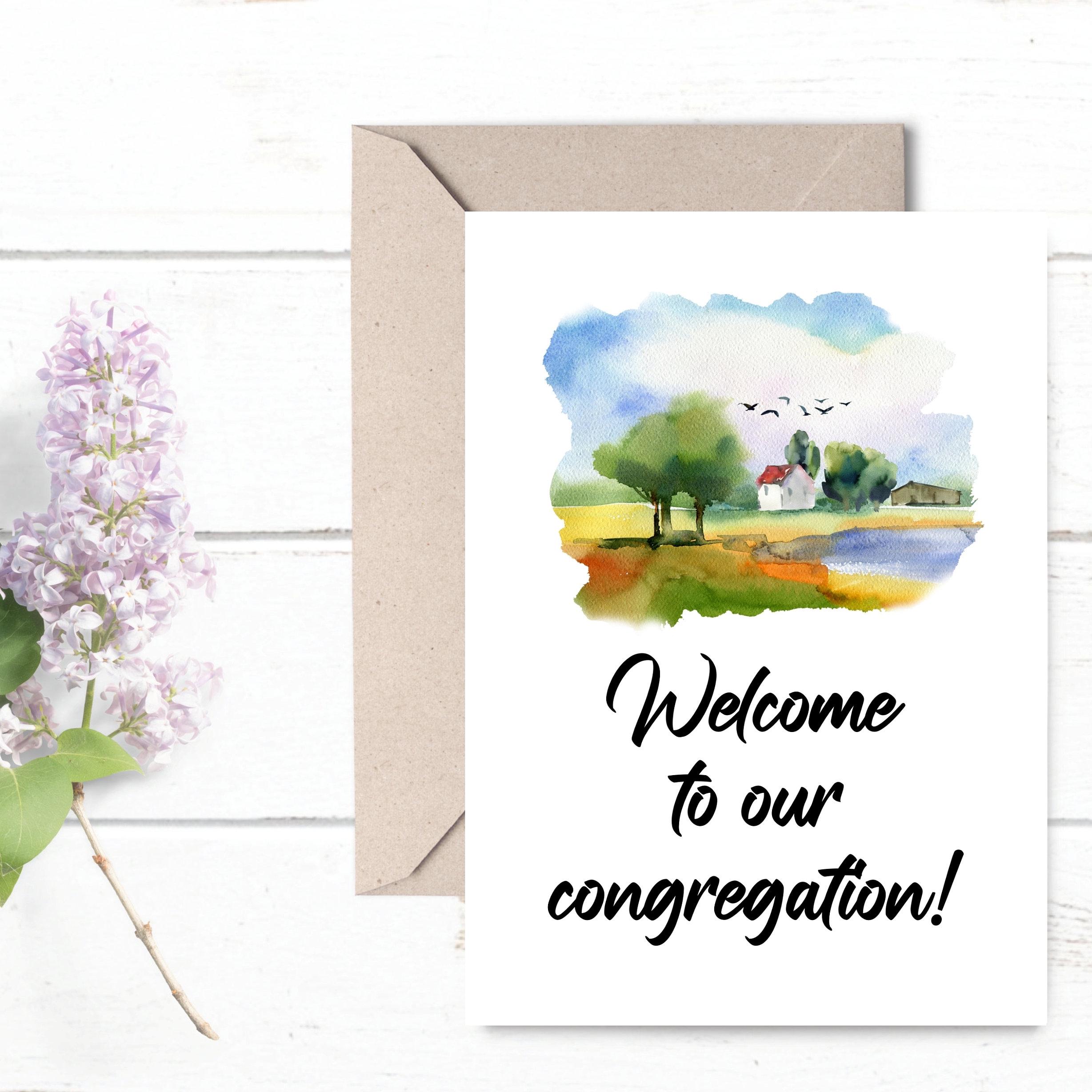 Welcome to Our Congregation Cards - Etsy