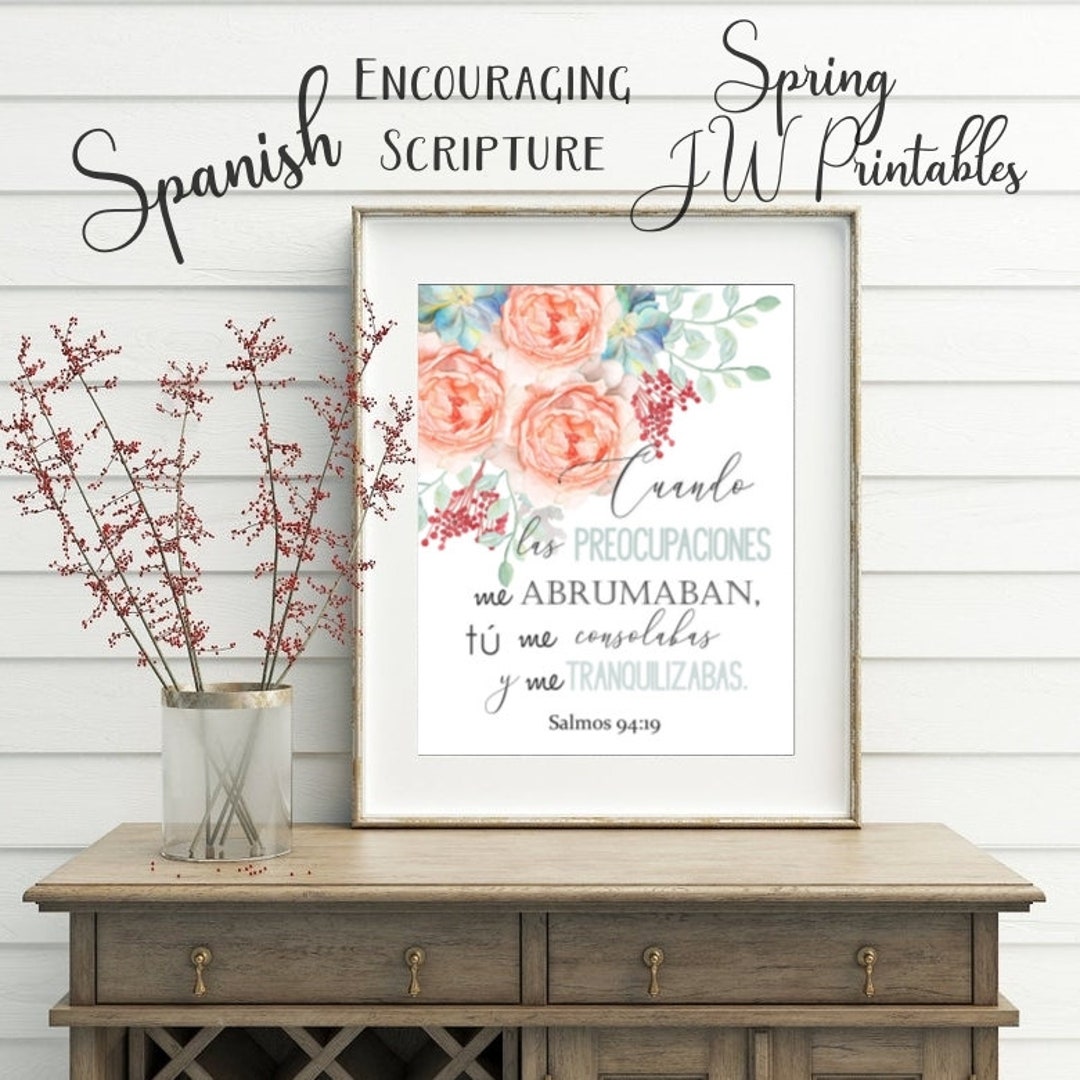 Spanish Spring Scripture Cards - Etsy
